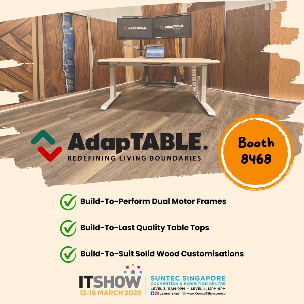 Custom Solid Wood Tables Singapore | Luxury Ergonomic Standing Desks ...