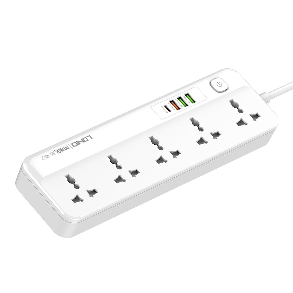 5X4 Universal Power Extension With USB A / C / QC / PD Charging Ports ...
